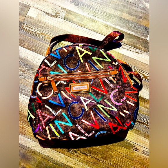 Calvin Klein | Bags | Beautiful And Rare Multi Colored Calvin Klein ...